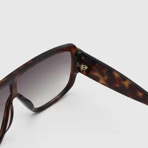 12PM STUDIOS Aspen Shield Sunglasses - Demi/brown