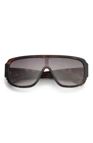 12PM STUDIOS Aspen Shield Sunglasses - Demi/brown