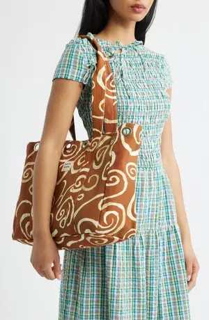 DAMSON MADDER Large Canvas Eyelet Tote