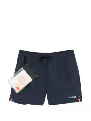 Sundek Logo-print Swim Shorts - Blue