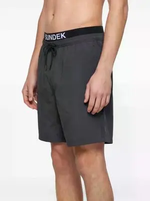 Sundek Logo Waistband Swim Shorts