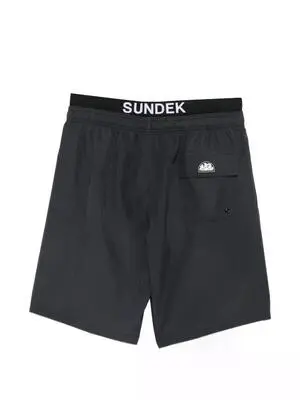 Sundek Logo Waistband Swim Shorts