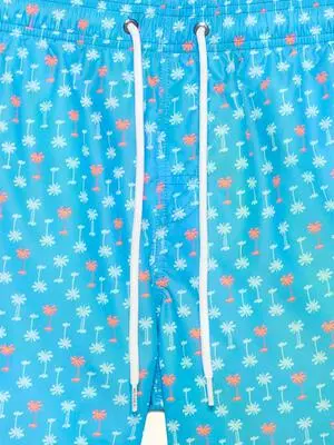 Sundek Palm Tree Pattern Swim Shorts
