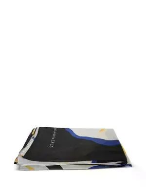 CALA DE LA CRUZ Abstract-print Scarf - Black