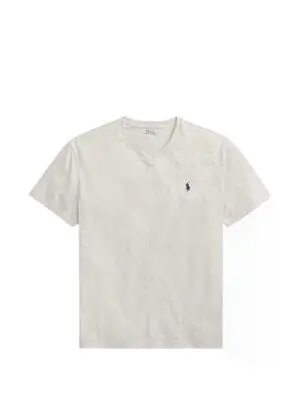 Polo Ralph Lauren Embroidered-logo V-neck T-shirt - Grey
