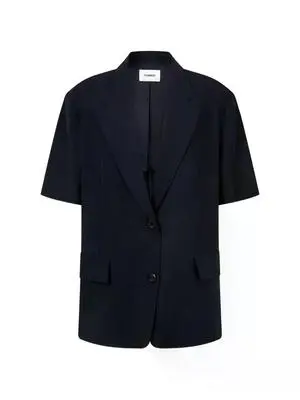 STUDIO TOMBOY Short-sleeve Blazer - Blue