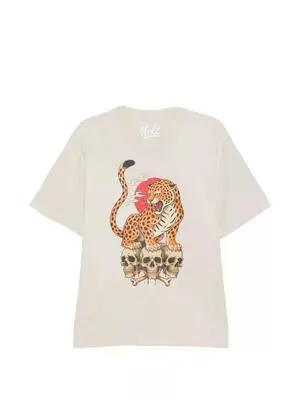 MELT Graphic-print Short-sleeve T-shirt - Neutrals