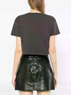 MELT Graphic-print Cropped T-shirt