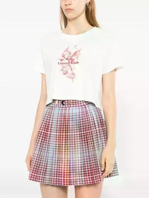 MELT Graphic-print Cropped T-shirt