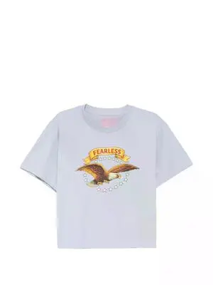 MELT Graphic Print Cotton T-shirt - Blue