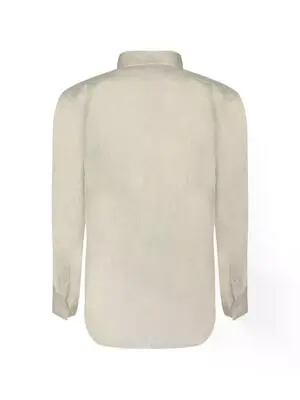 DELL'OGLIO Mandarin-collar Long-sleeve Shirt