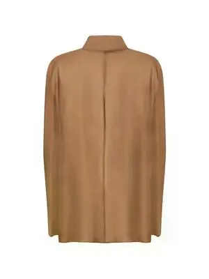 BLANCA VITA Semi-sheer Long-sleeved Shirt