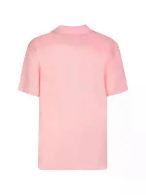120% Lino Short-sleeve Camp-collar Shirt