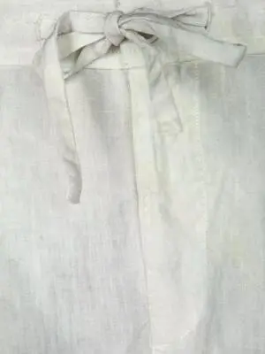 120% Lino Drawstring Waist Trousers