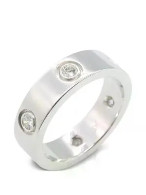 Cartier 18k White Gold Diamond Love Collection Ring