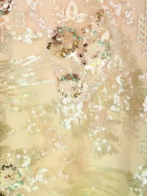 HUI HUI Floral Embroidered Mini Dress
