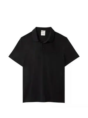 Calvin Klein Logo-plaque Polo Shirt - Black