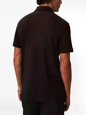 Calvin Klein Zip-fastening Logo-patch Polo Shirt