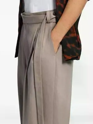 Hugo Belted Pleated Trousers