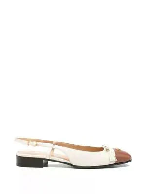Valentino Garavani Vlogo Signature Slingback Pumps - Neutrals