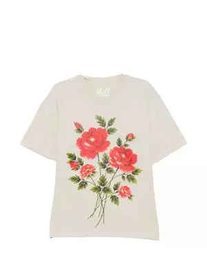 MELT Graphic-print Crew Neck T-shirt - Neutrals