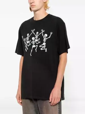 MELT Skeleton-print Crew Neck T-shirt