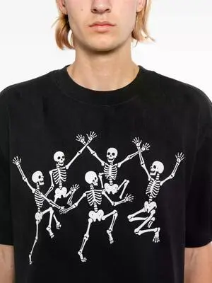 MELT Skeleton-print Crew Neck T-shirt
