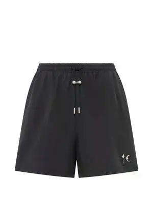 THUG CLUB Hybrid Riding Skull Shorts - Black
