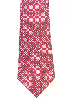 Hermès Silk Geometric Print Tie