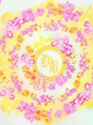 Versace 2000s Floral-print Scarf - Yellow