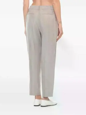 PT TORINO Herringbone Pleated Trousers
