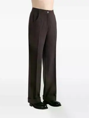 KIKO KOSTADINOV Jacquard-pattern Turn-up Trousers