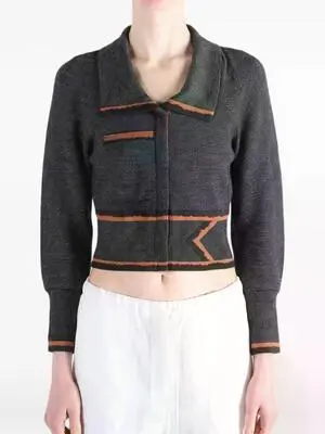 KIKO KOSTADINOV Cropped Jacket With Contrasting Trim