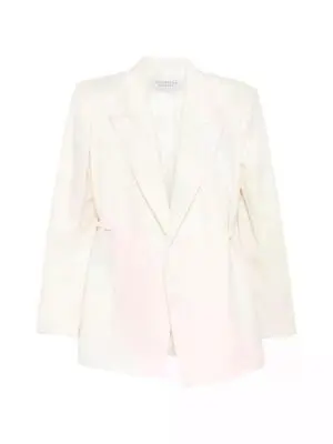 Gabriela Hearst Peak Lapel Drawstring Blazer