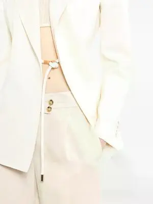 Gabriela Hearst Peak Lapel Drawstring Blazer