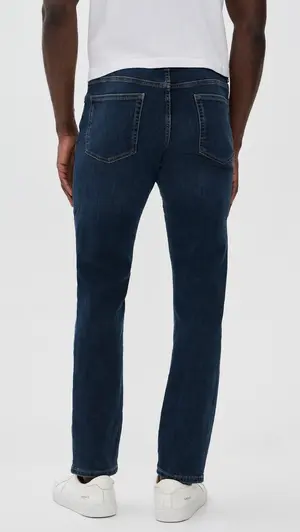 DL1961 Slim Straight Leg Jeans With Contrast Stitching