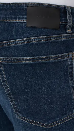 DL1961 Slim Straight Leg Jeans With Contrast Stitching