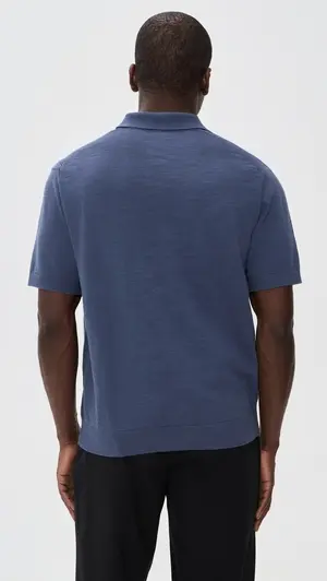 Madewell Johnny-collar Sweater Polo Shirt