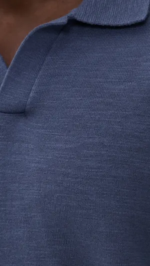 Madewell Johnny-collar Sweater Polo Shirt