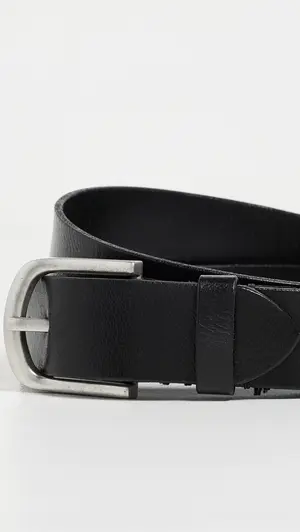 CORRIDOR Leather Belt - Black