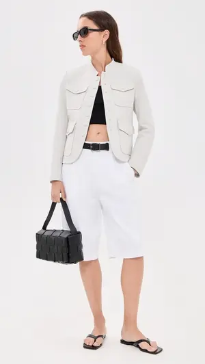 Rag & Bone Mercer Seersucker Blazer - Grey