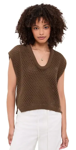 PISTOLA Beck Slouchy Open Knit Sweater