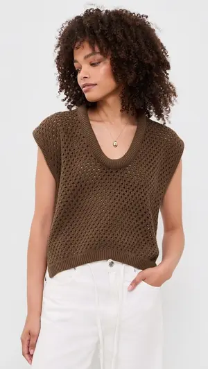PISTOLA Beck Slouchy Open Knit Sweater