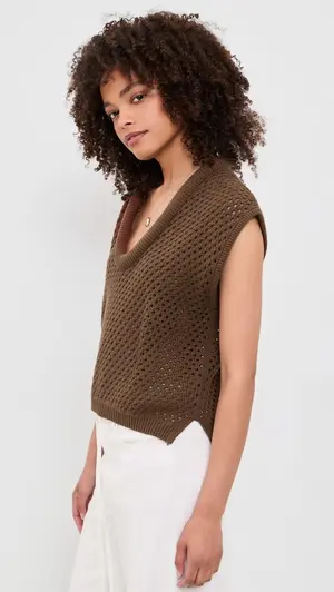 PISTOLA Beck Slouchy Open Knit Sweater