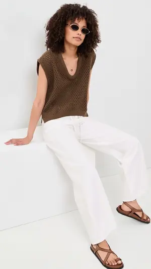 PISTOLA Beck Slouchy Open Knit Sweater