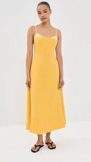 Simkhai Corabeth Colorblock Midi Dress