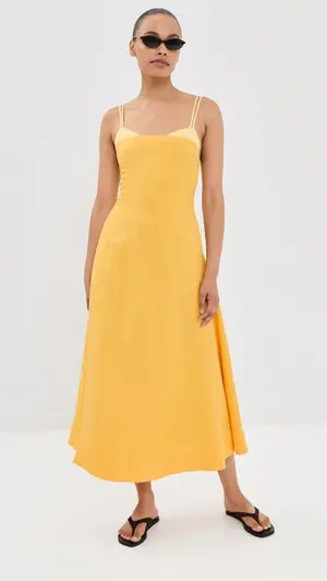 Simkhai Corabeth Colorblock Midi Dress