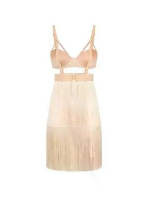 Elisabetta Franchi Fringe-trimmed Mini Dress