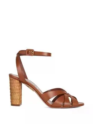 AQUAZZURA Copacabana Crossover-strap Sandals - Brown
