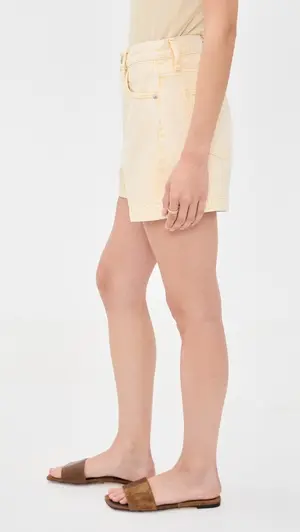 PISTOLA Saige Relaxed Fit Denim Shorts - Yellow